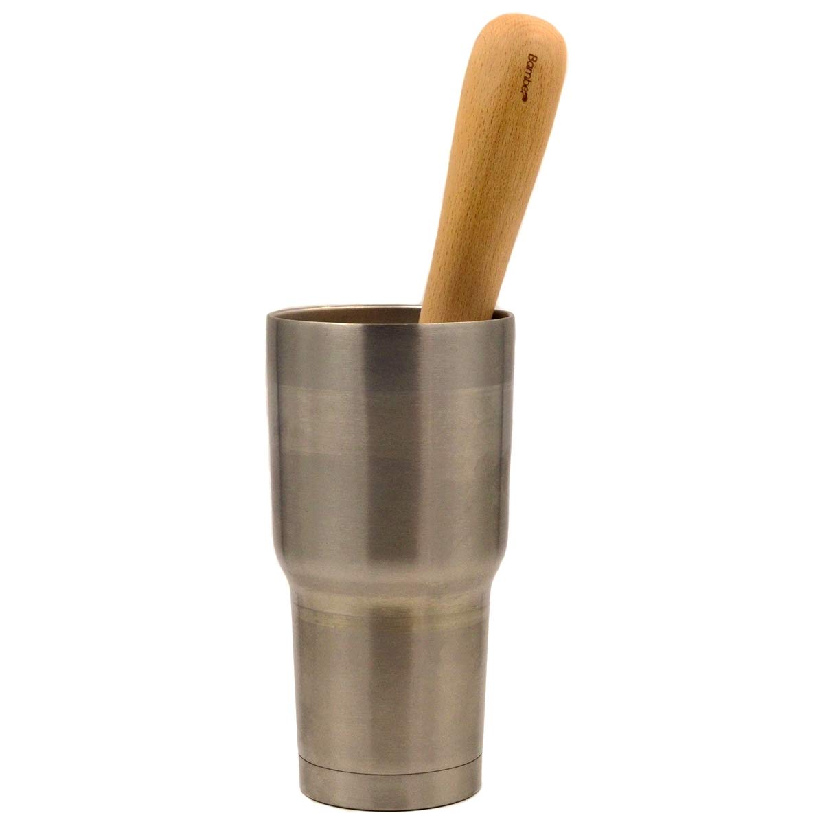 Bamber Extra Long Wood Cocktail Mojito Muddler Wooden Muddler Bar Tool, 12 x 1.6 Inches