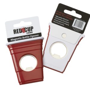 Red Cup Living Magnetic Bottle Slim Opener, 8.1"-10.0", Bottle Opener, Solid and Durable Beer Openers. Easy to Carry, BPA Free