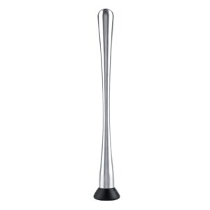 long stainless steel cocktail muddler, 11inch professional drink muddler bar cocktail muddler fruit mixer diy drink wine barware tool