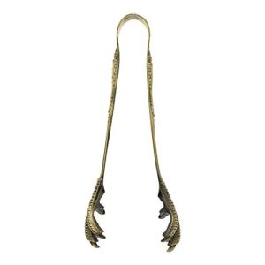 barfly talon ice tong, antique brass