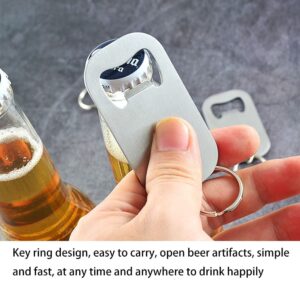 PLWJK 3PCS Stainless Steel Bottle Opener, Keychain Bottle Openers for Men and Women