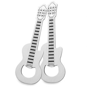 lanhong 2 piece/set guitar bottle opener creative music beer opener, guitar shaped bottle opener for music guitar lover