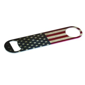 Vintage USA Flag Powder Coated Steel Bottle Opener