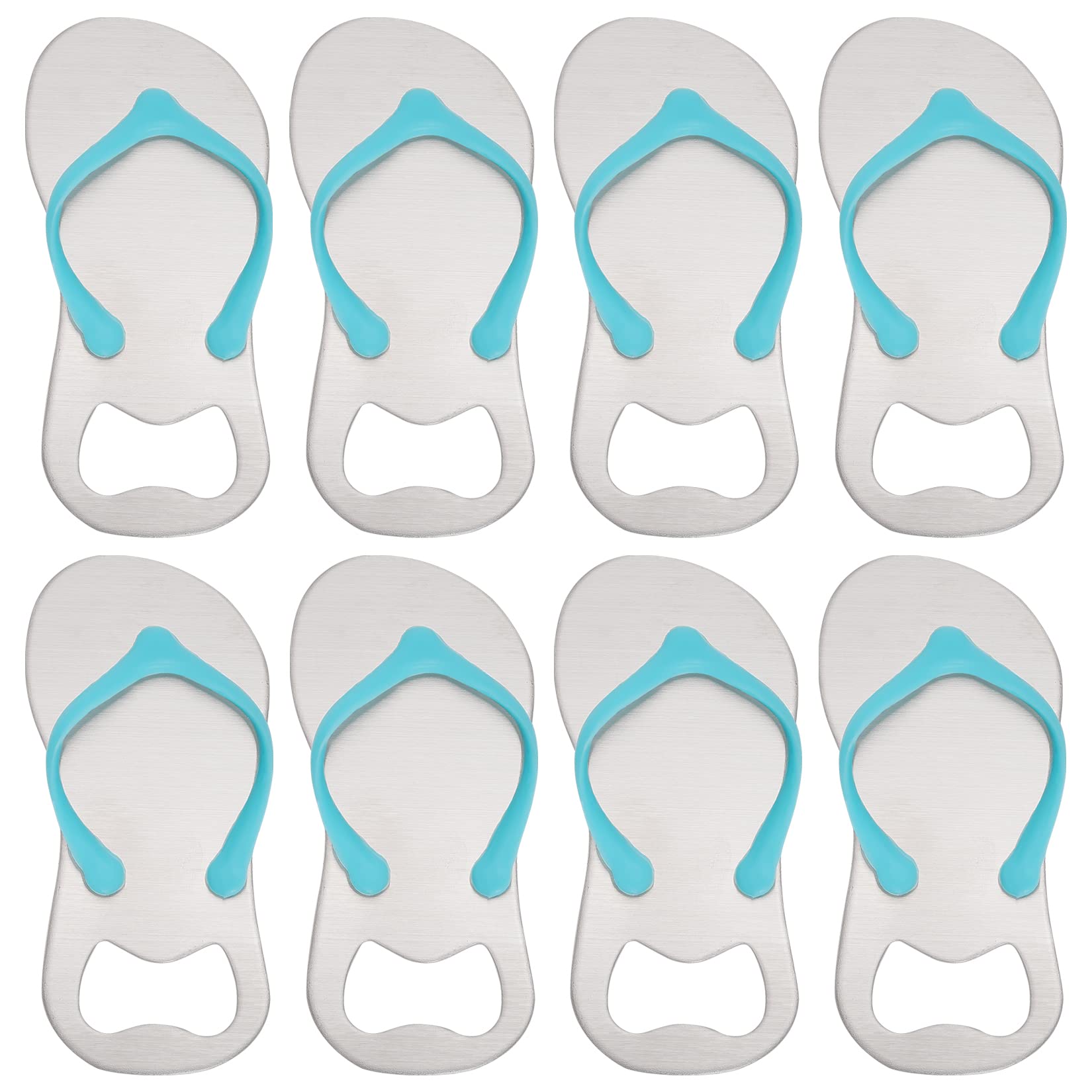 Marrywindix 8 Pack Flip-flop Bottle Openers Special "pop the Top" Slipper Bottle Opener with Gift Wrap for Wedding Summer Party Favors