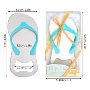 Marrywindix 8 Pack Flip-flop Bottle Openers Special "pop the Top" Slipper Bottle Opener with Gift Wrap for Wedding Summer Party Favors