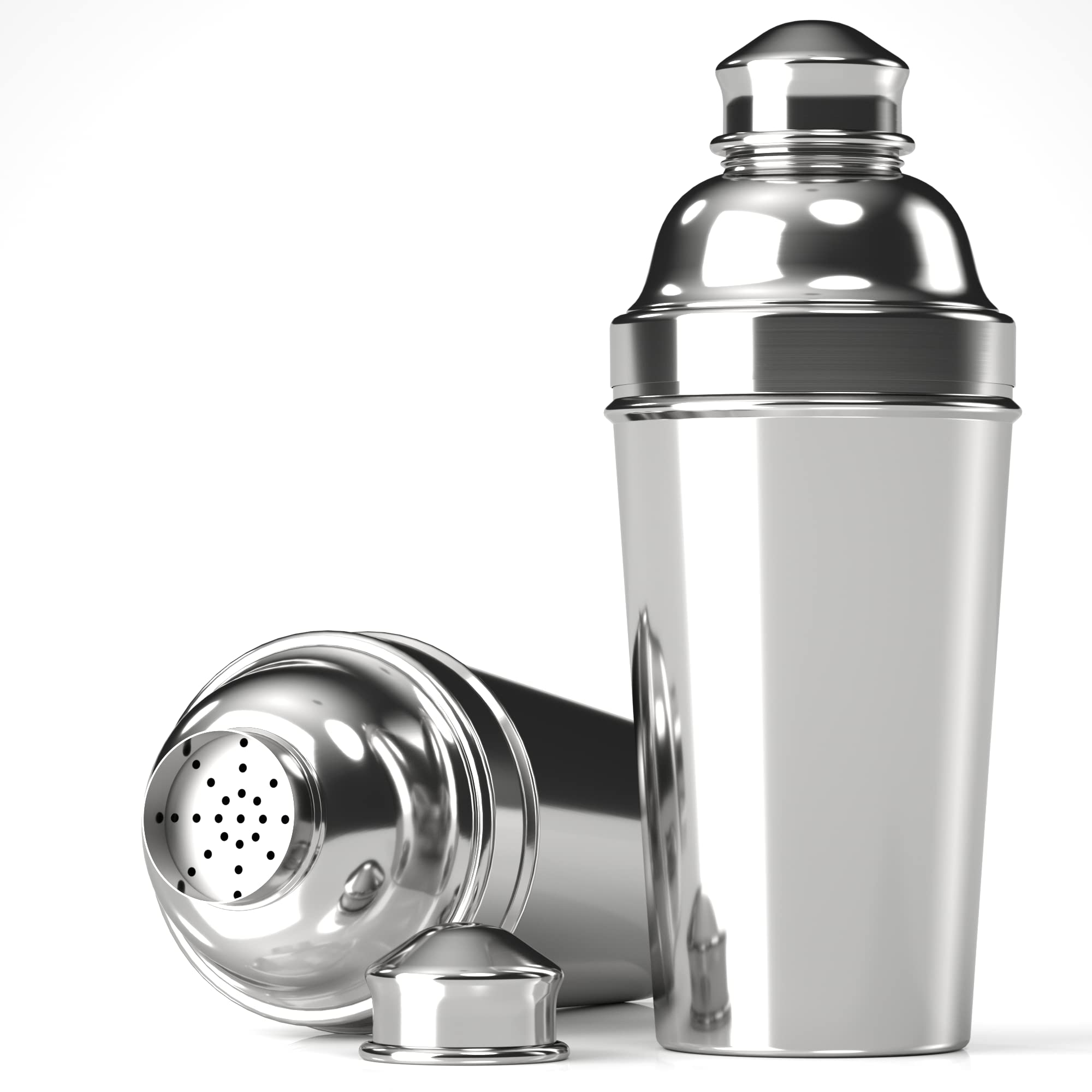 Cocktail Shaker 60 oz Stainless Steel Professional Martini Shaker Large Drink Shaker with Strainer for Bartending Bartender Shaker Margarita Mixer