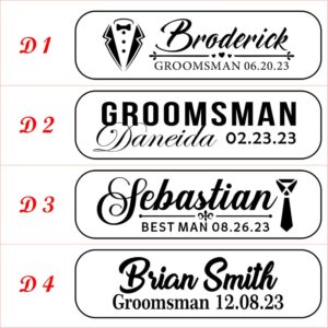 Personalized Wooden Bottle Opener Gift, Engraved Wedding Gift for Best man, Father of the Bride, Usher Groomsman (Set of 6)