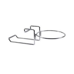 cuisinox chrome plated table mount chiller wine bucket holder, 7.5" ring, stainless steel