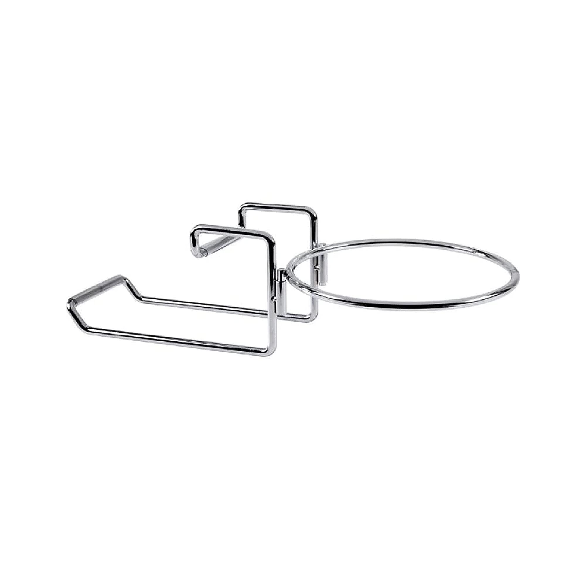 CUISINOX Chrome Plated Table Mount Chiller Wine Bucket Holder, 7.5" Ring, Stainless steel