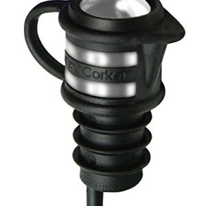 Haley's Corker Platinum Wine Stopper, Black