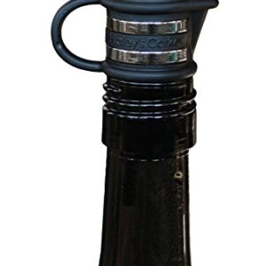 Haley's Corker Platinum Wine Stopper, Black