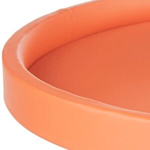 Kraftware Bartenders Choice Serving Tray - Spicy Orange, 14-Inch Food Tray for Coffee Table, Breakfast, Tea, Butler, Countertop, Kitchen, Vanity, Hotel Serve Tray