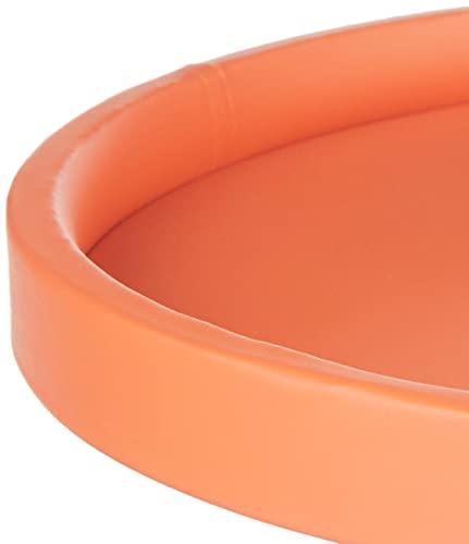 Kraftware Bartenders Choice Serving Tray - Spicy Orange, 14-Inch Food Tray for Coffee Table, Breakfast, Tea, Butler, Countertop, Kitchen, Vanity, Hotel Serve Tray