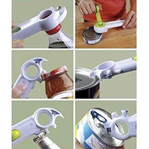 Multifunctional 6 in 1 One Touch Can Jar Bottle Opener Kitchen Tool by TJSpecia