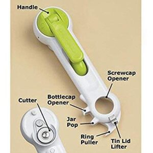 Multifunctional 6 in 1 One Touch Can Jar Bottle Opener Kitchen Tool by TJSpecia