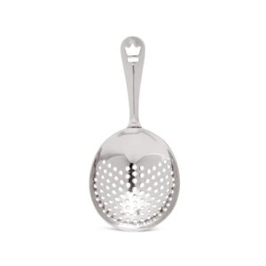 cocktail kingdom® premium julep strainer (stainless steel - mirror finish)