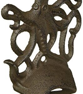 Hampton Nautical Cast Iron Wall Mounted Octopus 6" Bottle Opener