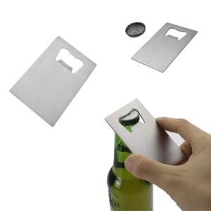 Pekky Credit Card Bottle Opener, 6 Packs, Stainless Steel