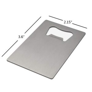 Pekky Credit Card Bottle Opener, 6 Packs, Stainless Steel