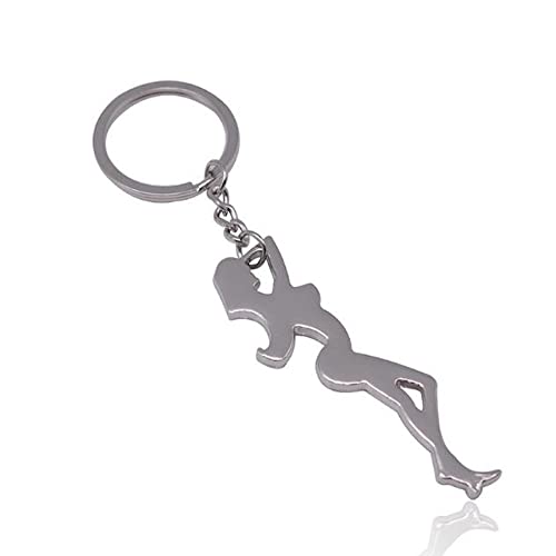 ARFUKA Bottle Opener Keychain Metal Sexy Lady Pendant Beer Opener Beverage Soda Beer Bartender Bottle Opener Keyring Christmas Birthday Gift for Men and Women