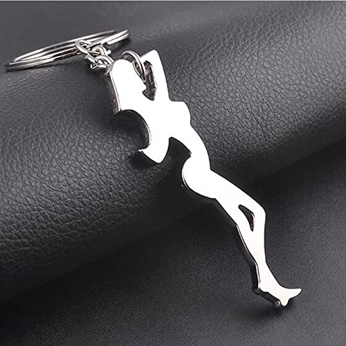 ARFUKA Bottle Opener Keychain Metal Sexy Lady Pendant Beer Opener Beverage Soda Beer Bartender Bottle Opener Keyring Christmas Birthday Gift for Men and Women