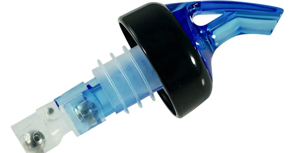 1/4 oz Blue (PP-CLD-14B) Measured Liqour Pourer - Precision Pour Liquor & Wine Bottle Pour Spout - (10-Pk) 100% USA Made - Pour The Perfect Cocktail with Our No Leak Bottle Spouts, Size 0.25 oz