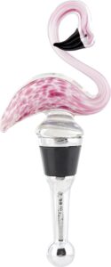 lsarts wine bottle stopper, flamingo