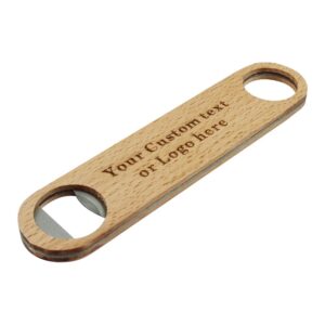 personalized bottle opener, custom engraved beer bottle openers, wooden handle speed opener