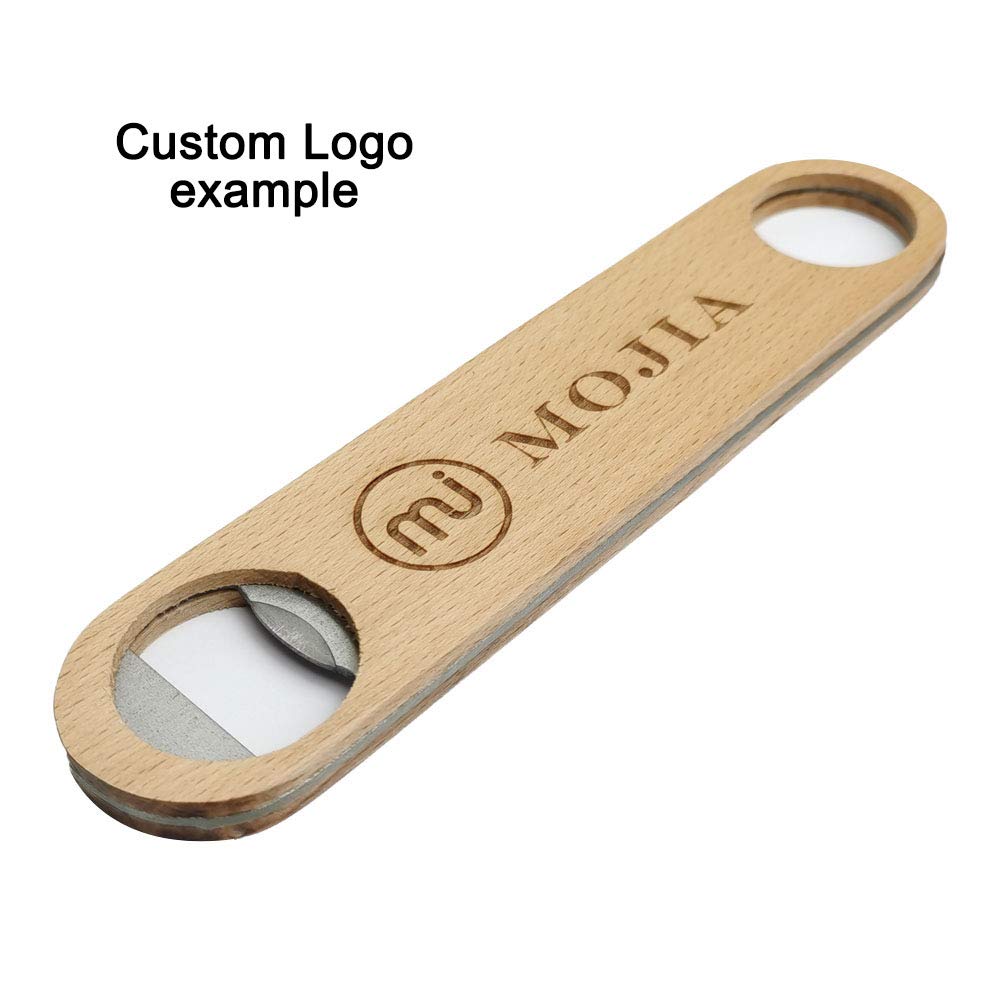 Personalized Bottle Opener, Custom Engraved Beer Bottle Openers, Wooden handle Speed Opener