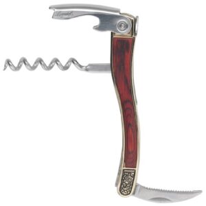 trudeau laguiole red stablewood waiter's corkscrew