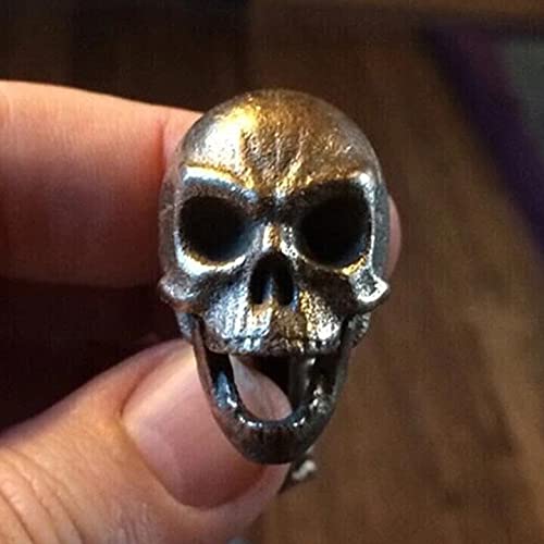 TTXS Skull Bottle Opener,Skull Bottle Opener Keychain Ring,Beer Bottle Opener with Magnetic Cap Catcher,Home Bartender Restaurant DéCor Made of Stainless Alloy