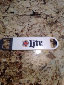 miller lite speed beer bottle opener