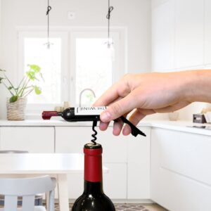 Premium Wine Corkscrew Bottle Opener, Wine Shaped Opener - Multifunctional Wine & Beer Cap Openers - Great Funny Gift for Wine Lovers