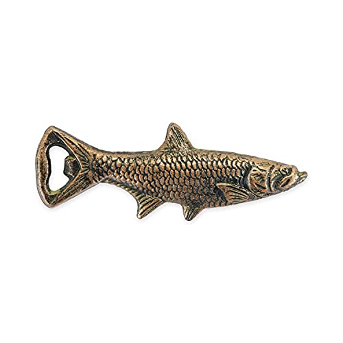 Foster & Rye Cast Iron Fish Novelty Bottle Openers, Metallic