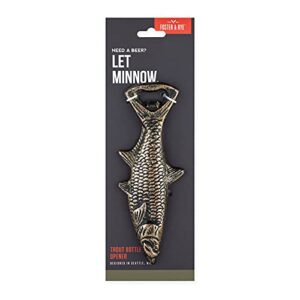 Foster & Rye Cast Iron Fish Novelty Bottle Openers, Metallic