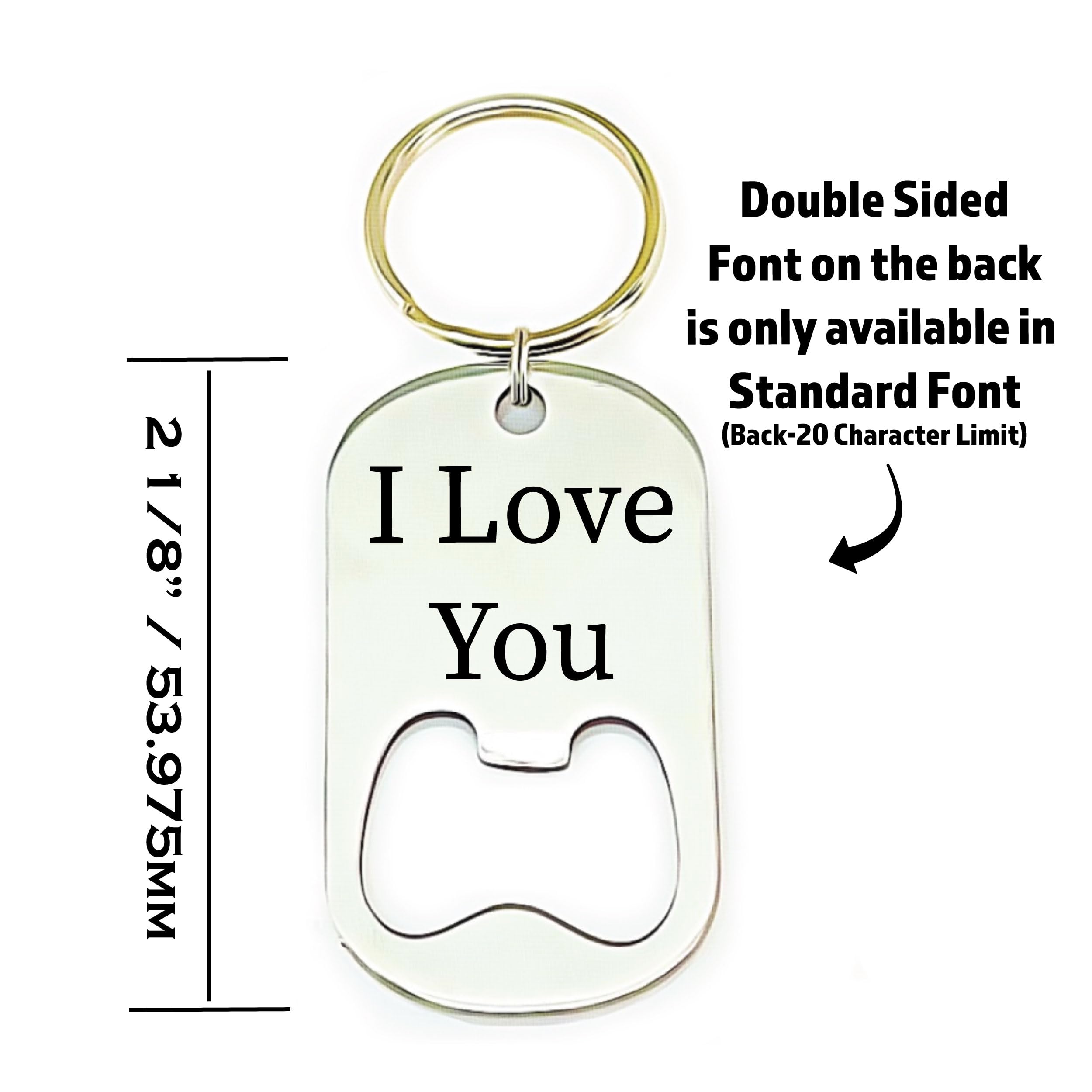 Personalized Boyfriend Gift I Love You More Bottle Opener Keychain Gift Idea For Him Gift Personalized Christmas Gift MORE-BOTTLE