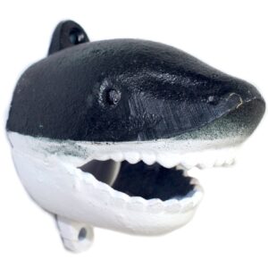 Upper Deck Cast Iron Wall Mounted Shark Bottle Opener