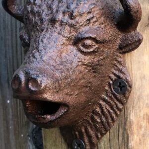 Wall Mounted Buffalo Bottle Opener Beer Soda Bar Home Man Cave Cabin Cast Iron