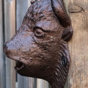 Wall Mounted Buffalo Bottle Opener Beer Soda Bar Home Man Cave Cabin Cast Iron