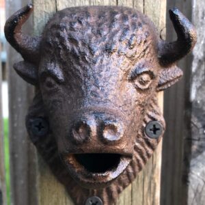 Wall Mounted Buffalo Bottle Opener Beer Soda Bar Home Man Cave Cabin Cast Iron