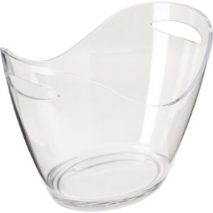 DeVine Accessories - Ice Bucket Clear Acrylic 8 Liter Good for up to 4 Wine or Champagne Bottles Ice Bucket