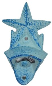 cast iron wall mounted starfish bottle opener by gsm