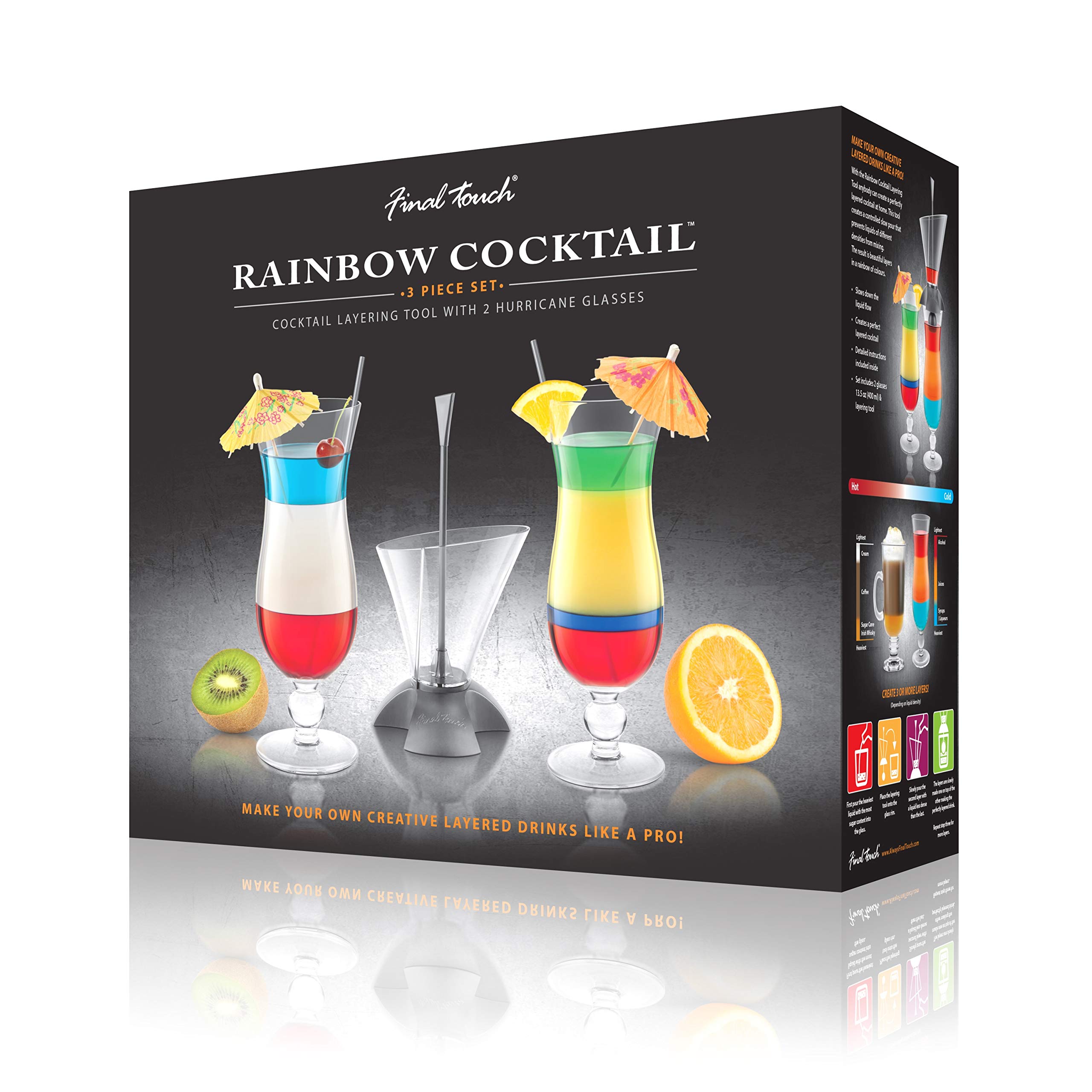 Final Touch Rainbow Cocktail Layering Tool Set (CD3163)