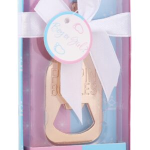 24 pcs Bottle Opener Gender Reveal Party Favors for Guests, Poppin Bottle Openers for Baby Shower Favors,Gifts,Decorations and Souvenirs Gender Reveal Souvenirs Party Supplies (Blue and Pink, 24)