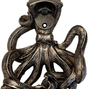 Octopus Bottle Opener - Wall Mount Nautical Ocean Beach Coastal Decor