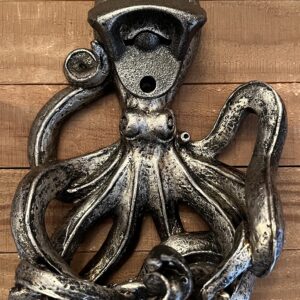 Octopus Bottle Opener - Wall Mount Nautical Ocean Beach Coastal Decor