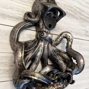 Octopus Bottle Opener - Wall Mount Nautical Ocean Beach Coastal Decor