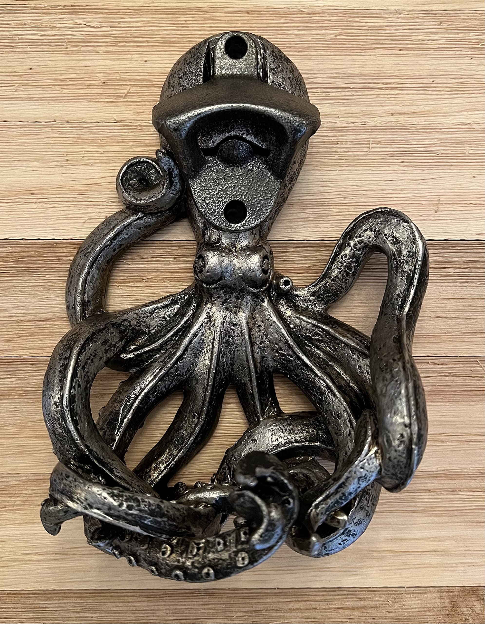 Octopus Bottle Opener - Wall Mount Nautical Ocean Beach Coastal Decor