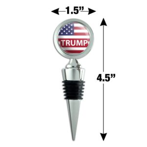 President Trump American Flag Wine Bottle Stopper