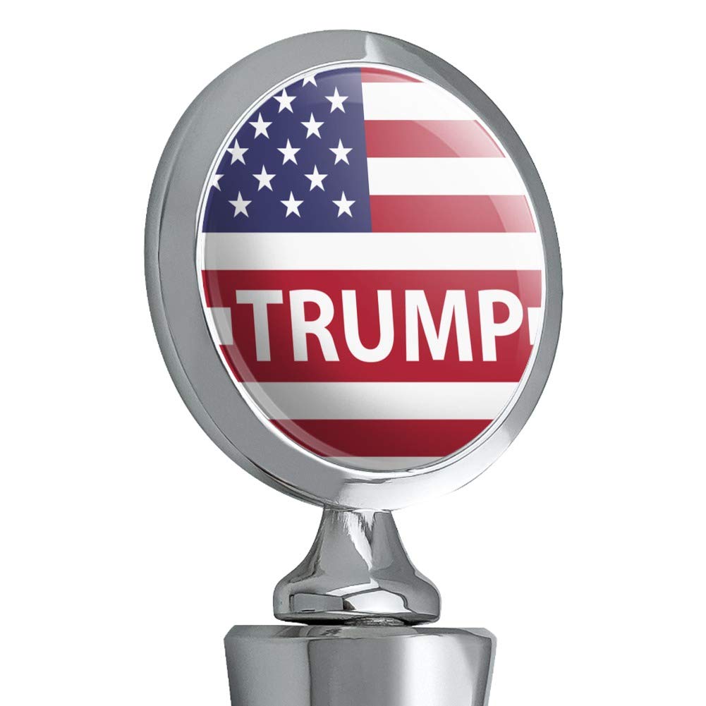 President Trump American Flag Wine Bottle Stopper